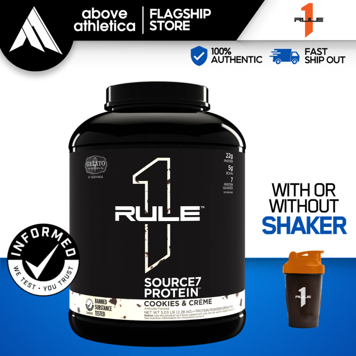 Rule 1 (R1) Source7 Protein Powder - 5lbs - Multi-Source Protein Blend ...