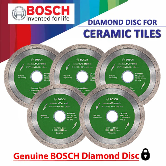 Bosch 4 105mm Diamond Cutting Disc for Ceramic / Tiles 2608603729 *New ...