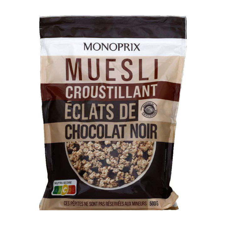Monoprix Crunchy Chocolate Muesli 500G | Lazada Singapore