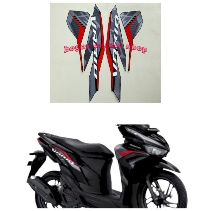 stiker body motor vario 125 2022 full hitam | Lazada Indonesia