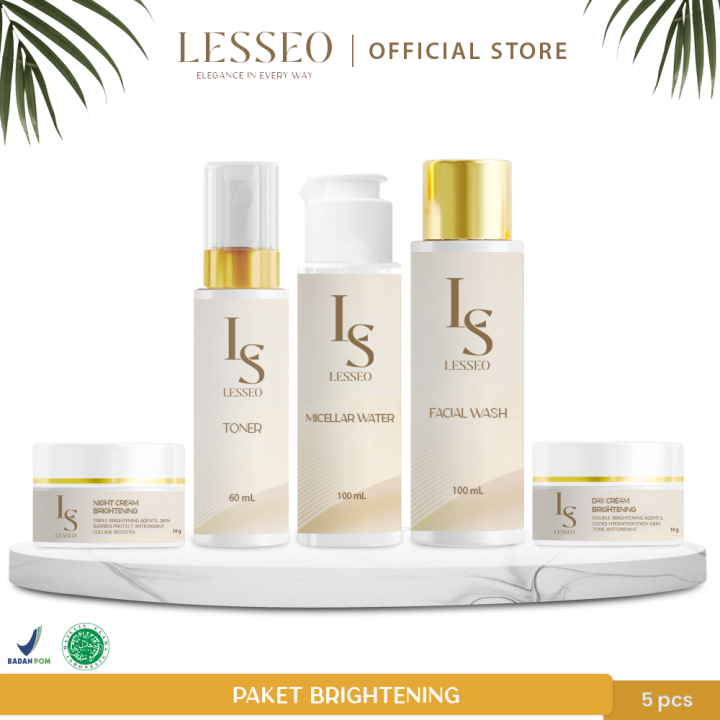 LESSEO【BPOM】- Paket Brightening 5 pcs | Lazada Indonesia