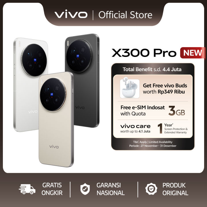 vivo X300 Pro (16/512) - 200 MP ZEISS APO Telephoto Camera, 4k 120 fps ...