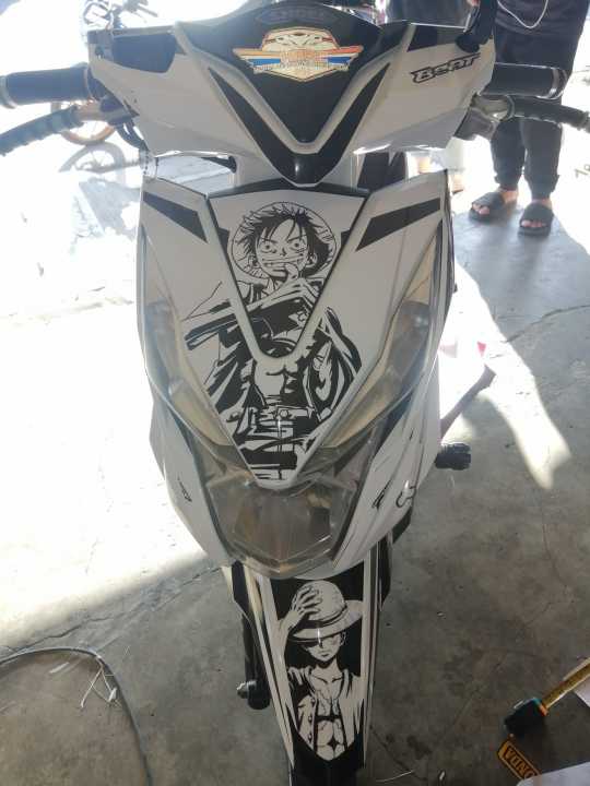 HONDA BEAT STICKER DECALS, ONE PIECE DESIGN- WHITE | Lazada PH