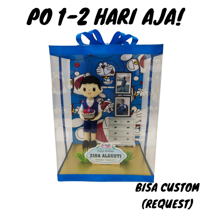 Custom Boneka Ultah Kemasan Box Mika Sedang | Lazada Indonesia
