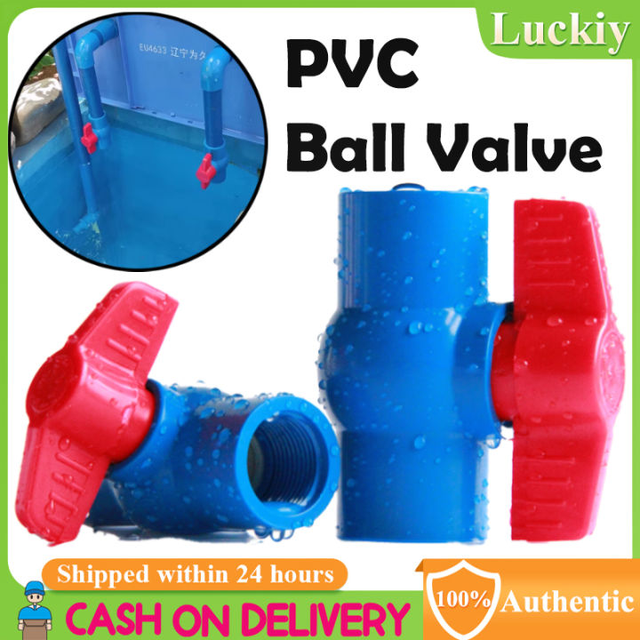 5PCS PVC Ball Valve Compact 1/2 Inch PVC Blue Fittings | Lazada PH