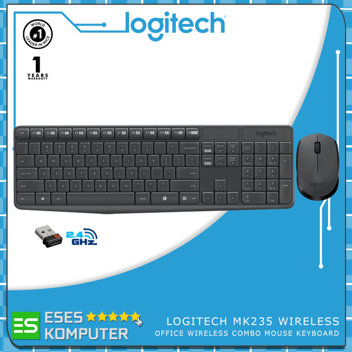 Logitech MK235 Wireless Keyboard & Mouse Combo | Lazada Indonesia