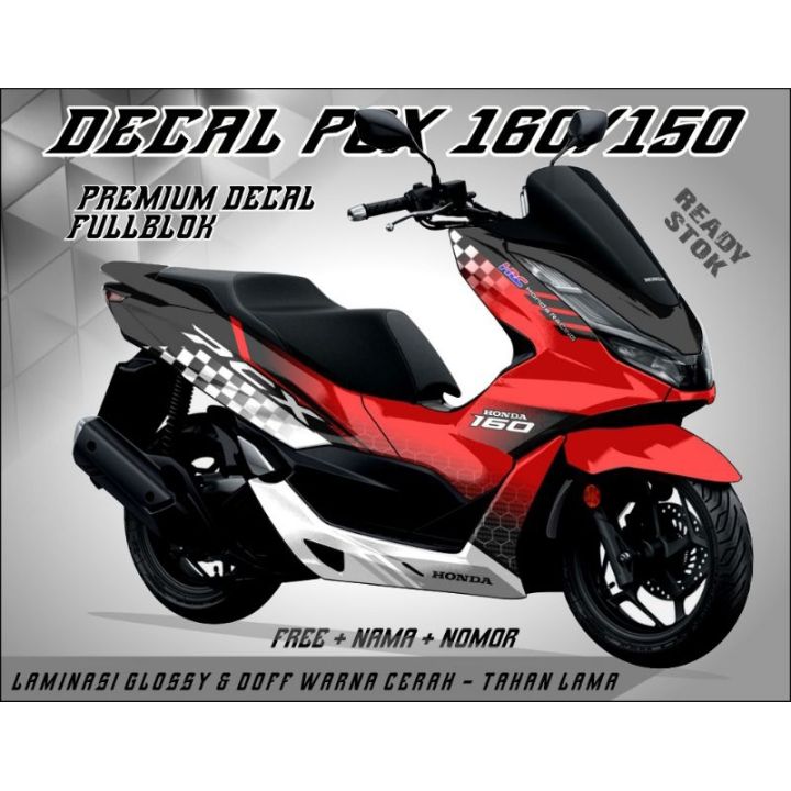 sticker decal full body Honda PCX 160 new full body striping variasi ...