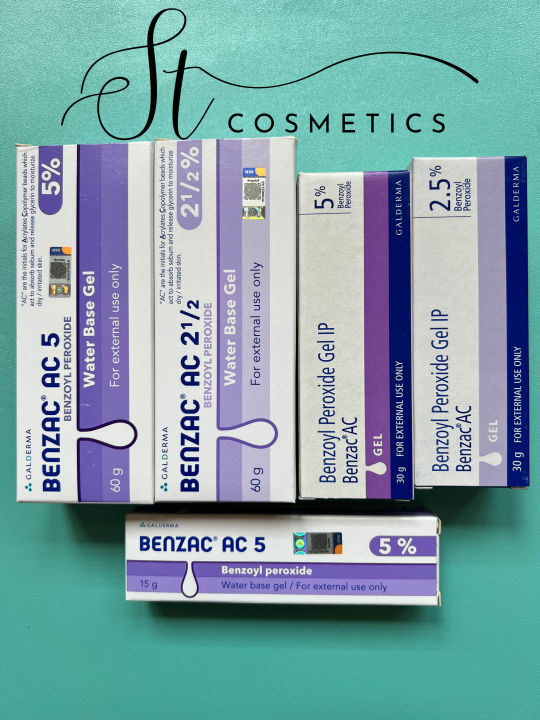 Benzac Benzoyl Peroxide Spots Treatment Gel 2.5% / 5% 60g | Lazada PH