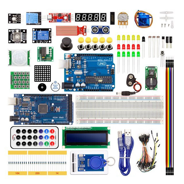 Advance Upgraded Starter Arduino Uno R3 Kit 2022 2023 With Pdf Manual Full Set Makerlab