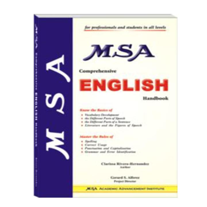 MSA COMPREHENSIVE ENGLISH HANDBOOK | Lazada PH