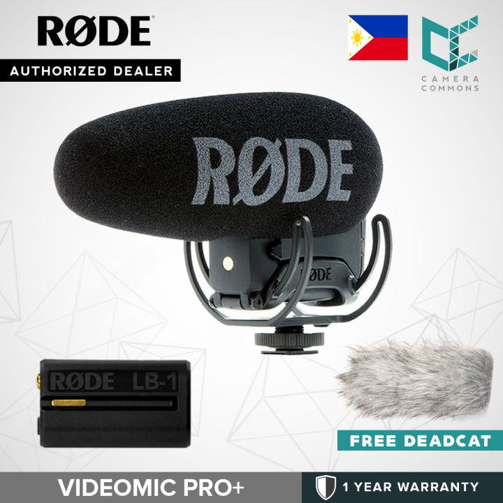 Rode Videomic Pro+ On-Camera Shotgun Condenser Microphone Pro Plus ...