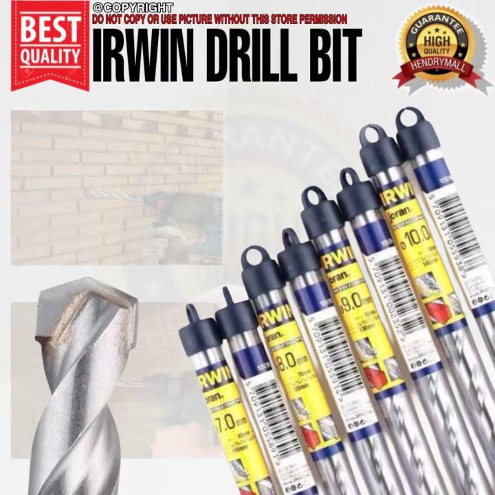 DRILL BIT IRWIN MANSORY 1PC (3mm / 4mm / 5mm / 6mm / 6.5mm / 8mm / 9 ...