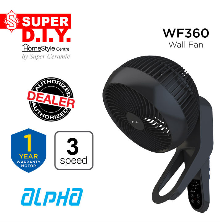 ALPHA WF360 MOTTO Wall Fan 360 Remote Control | Lazada