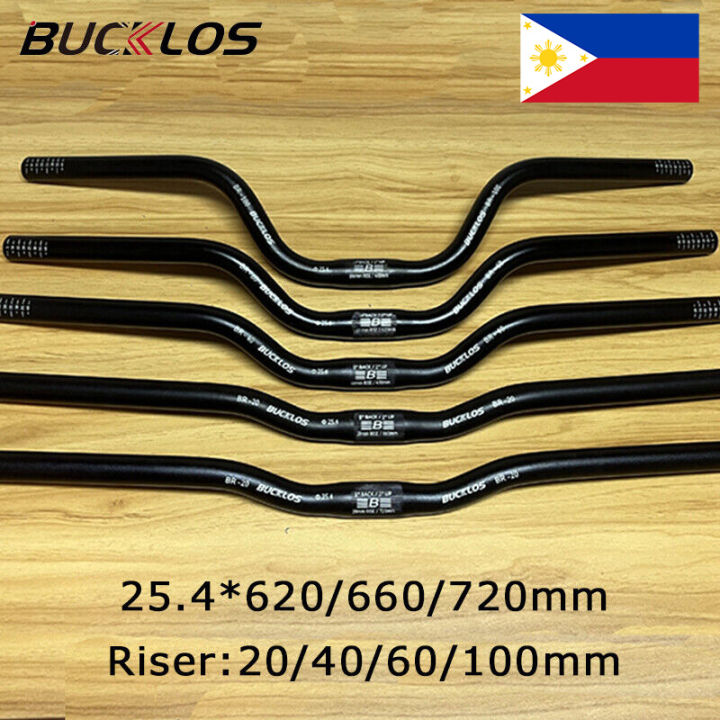 BUCKLOS BR 25.4mm BMX MTB Handlebar Aluminum Alloy 20/40/60/100mm Rise ...