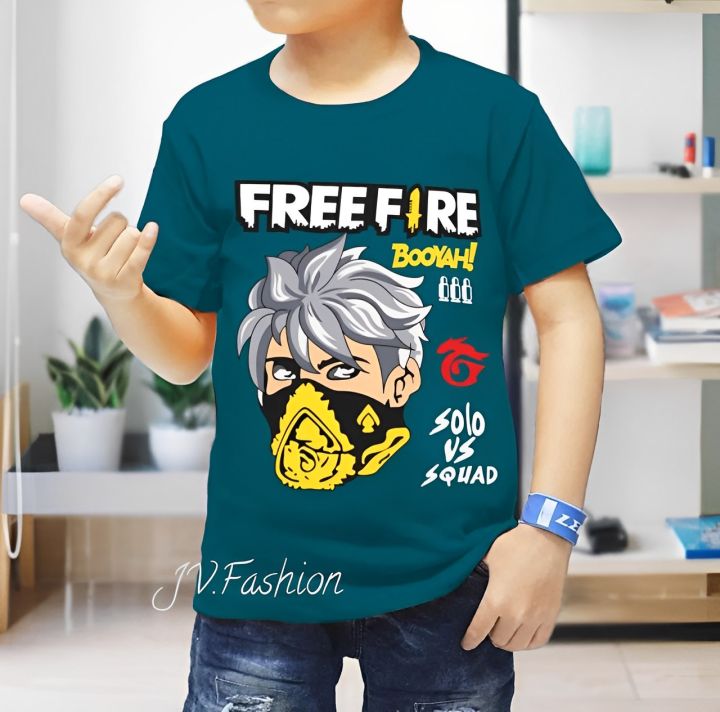 Kaos Anak Laki Laki Umur 3-12 Tahun Motif FREE FIRE | Lazada Indonesia