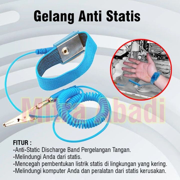 Gelang Anti Statis / Anti Static ESD Wrist Strap | Lazada Indonesia