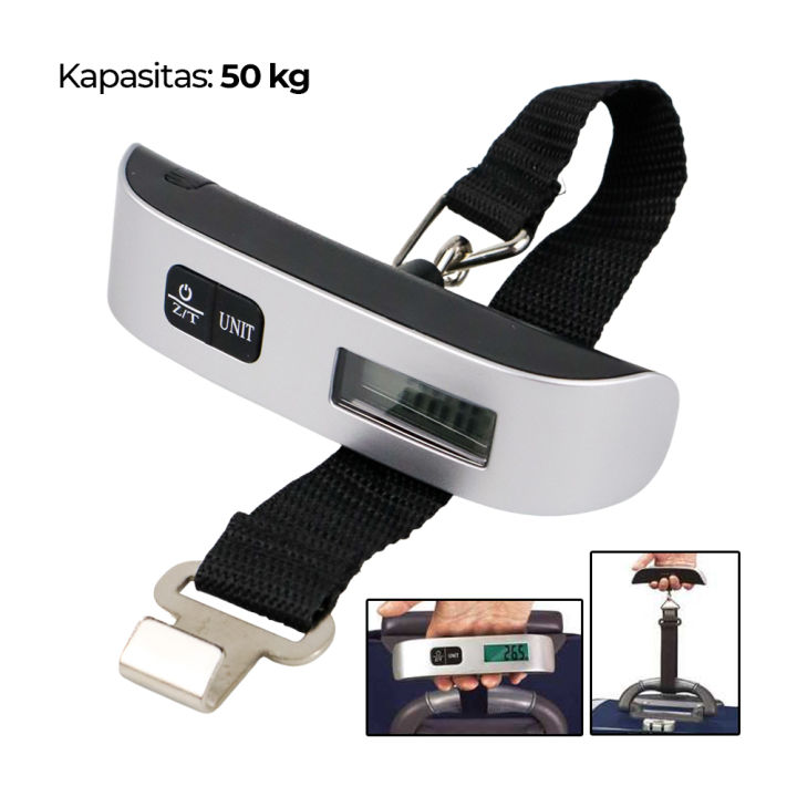 Timbangan Koper Digital Portable Scale 50kg Akurasi 10g - QCS-13 ...