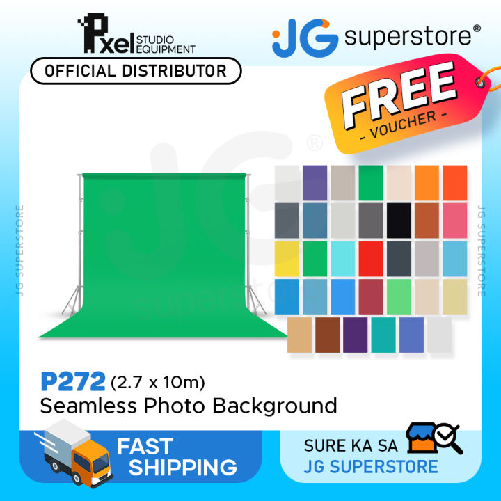 [CLEARANCE] Pxel P272 2.7 x 10m Seamless Solid Color Paper Photo ...