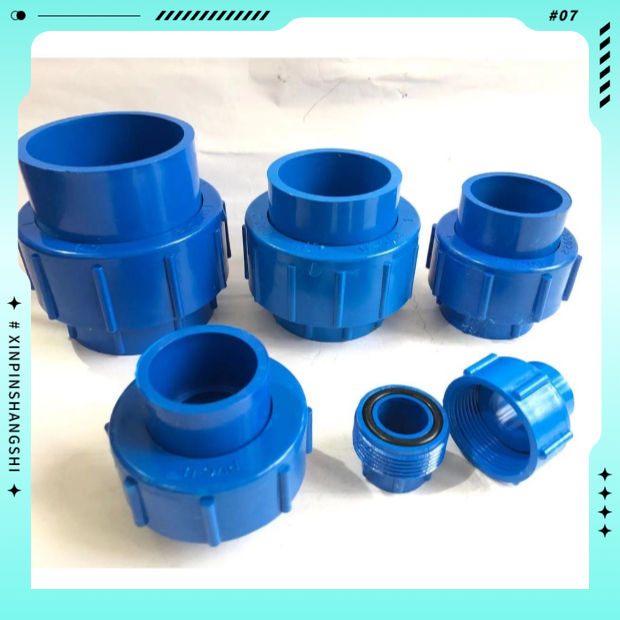PVC Blue Fittings UNION PATENTE for Blue Pipe - Sizes 2.5 , 3 , 4 Inch ...