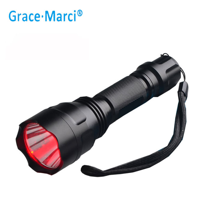 GM Powerful 3W LED Red Flashlight Portable 3-Mode LED Red light ...