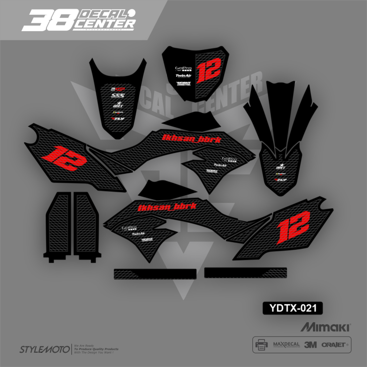 decal dtracker hitam - sticker decal kawasaki dtracker - decal presisi ...