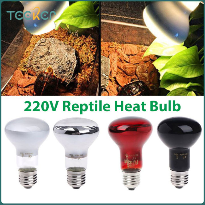 Teeker LED Reptile Night Light UVA Infrared Heat Lamp Bulb for Snake ...