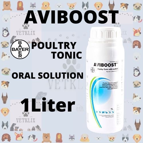 [VETKLIX] 1Liter AVIBOOST POULTRY TONIC Oral Solution BAYER ...