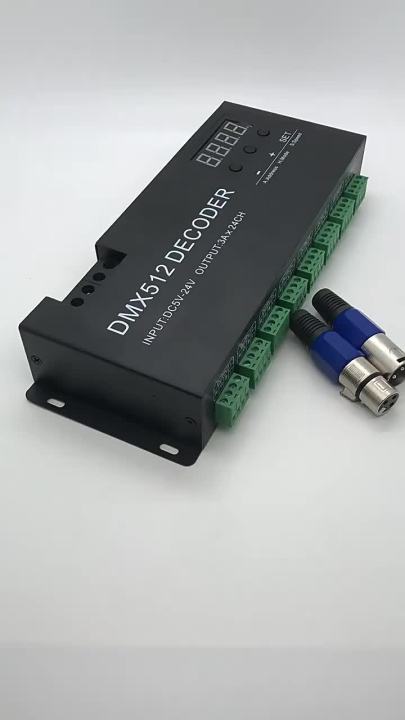 24 Channel DMX512 Decoder RGB Decoder 24 Road dmx Decoding Driver ...