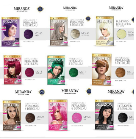 MIRANDA MULTICOLOR HAIR COLOR 30ML + PASTEL SERIES HAIR COLOR (HALAL ...