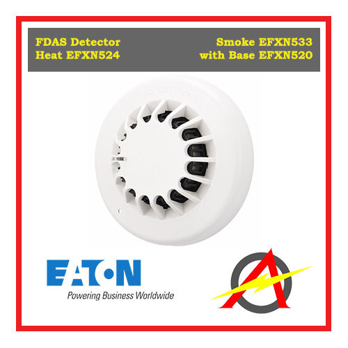 Cooper Eaton FDAS Conventional Smoke EFXN533 and Heat Detector EFXN524 ...