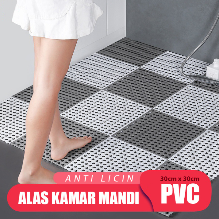 OMG !!! ( PAKET 10 PCS ) Karpet Kamar Mandi Anti Slip Polkadot 30cm x ...