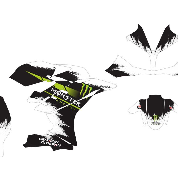 Decal stiker striping decal motor R15 monstr vr46 Grade B - By Master ...