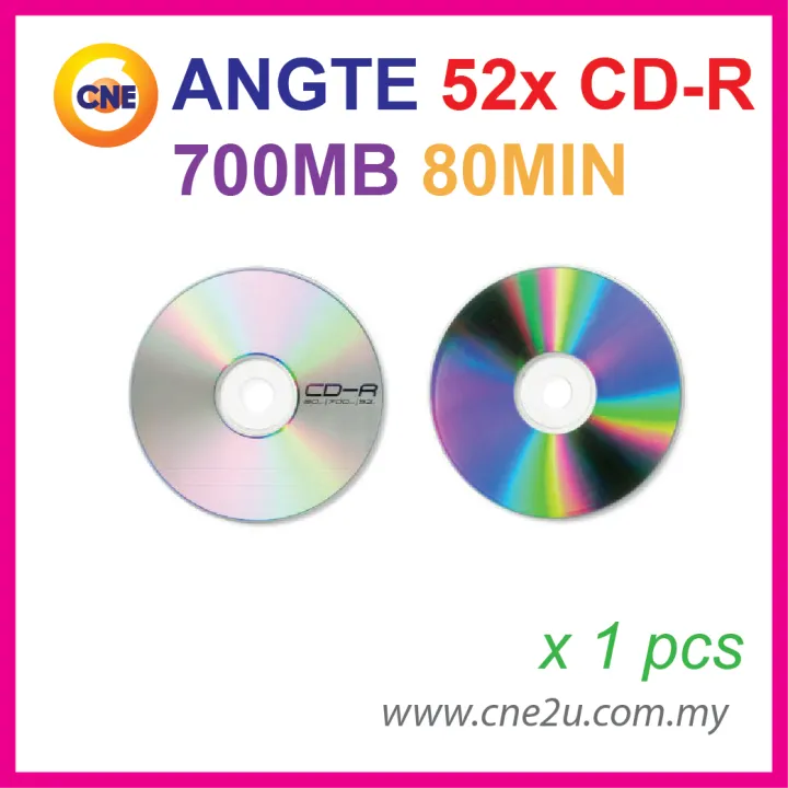 1pc CD-R 700 MB 80 MIN 52X CDR Blank Disc Record able Burnable CD ...