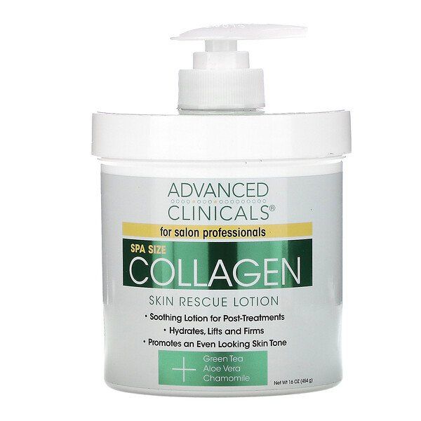 Advanced Clinicals, Collagen, Skin Rescue Lotion, 16 oz (454 g ...