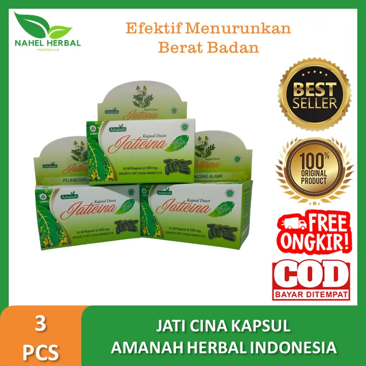 Best Seller Isi 3 Botol Obat Diet Detox Herbal Alami Paling Ampuh Cepat ...