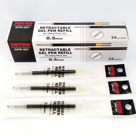 Gel Pen Refill GPR-267 0.5 mm 1 BOX isi 24 PCS Isi Ulang Pen Isi Pulpen ...