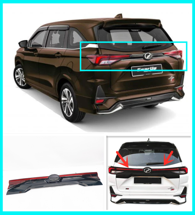 Perodua Alza 2022-2023 Trunk LED Rear Garnish DRL Third Brake Light ...
