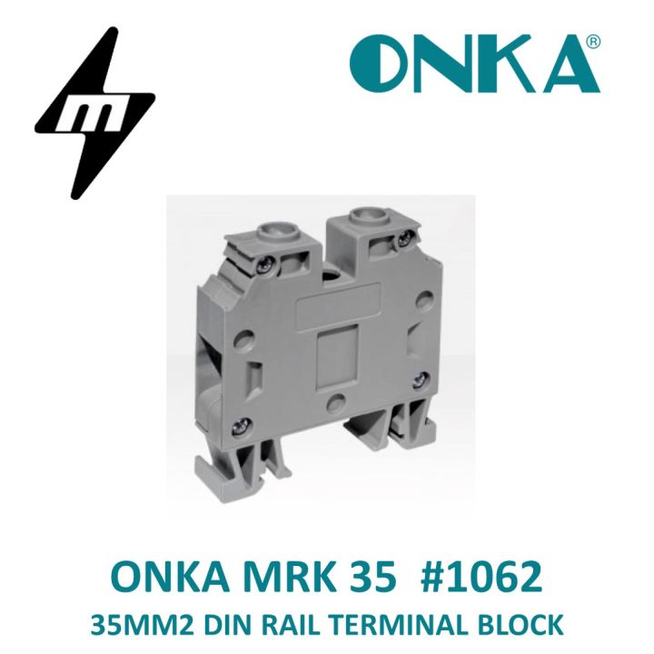 ONKA MRK 1062 MRK Series Screwed type Rail Terminal Block 35 mm | Lazada PH