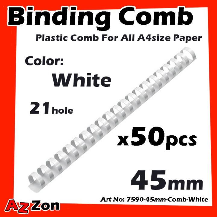45mm Plastic Binding Comb / Plastic Comb / Binding Comb / Buku Skrap ...
