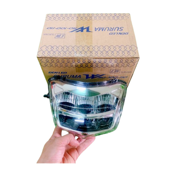 Đèn pha led 2 tầng xe wave cao cấp LED LIGHT chóa 2 tầng SURUMA siêu ...