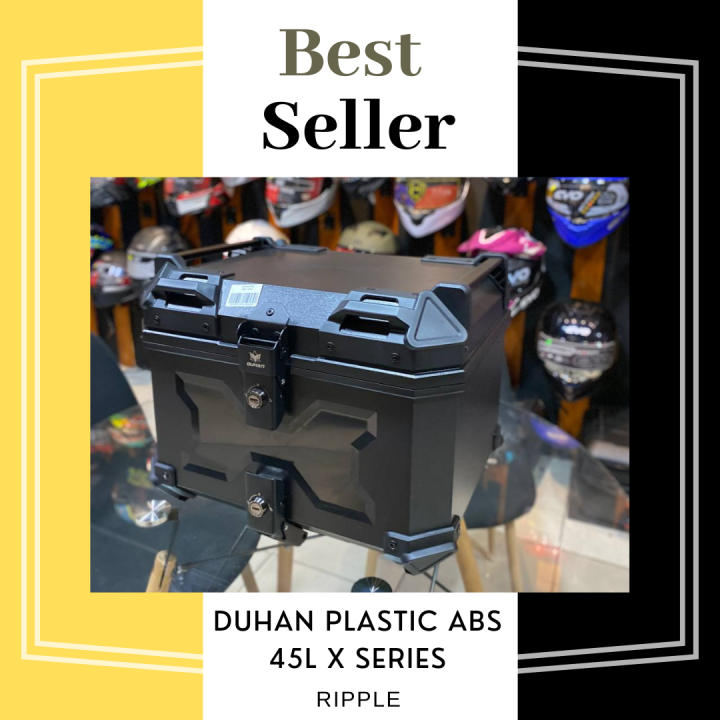 DUHAN X SERIES plastic abs heavy duty motorcycle top box universal 45 L ...