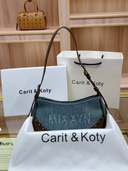 Carit Koty ปีนี้เป็นที่นิยมในการเดินทางสบายๆสีตัดกันกระเป๋าใต้วงแขน ...