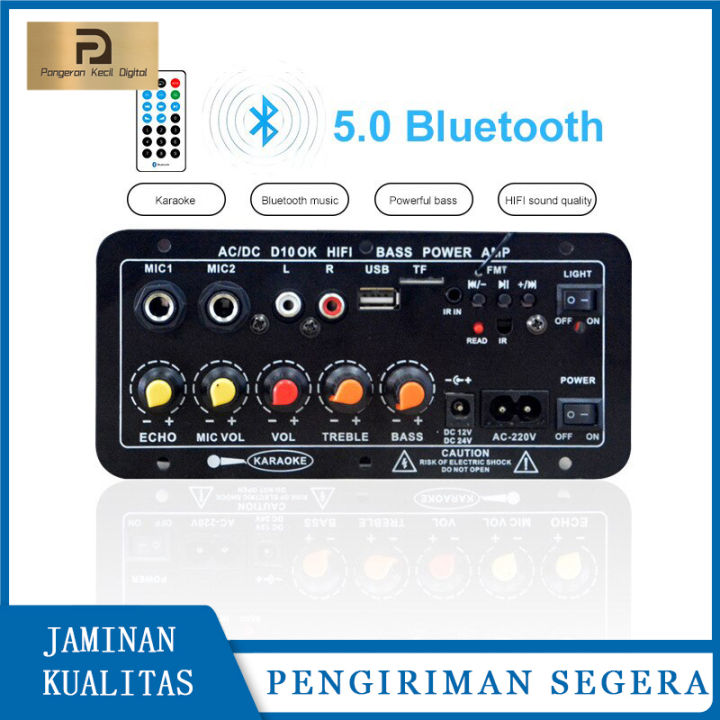 ampli full bass subwoofer 10 Inch Hi-Fi Bluetooth Rumah Mobil Audio Power super bass Bluetooth ...