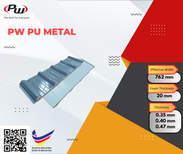 PW PU METAL INSULATED METAL ROOFING | Lazada