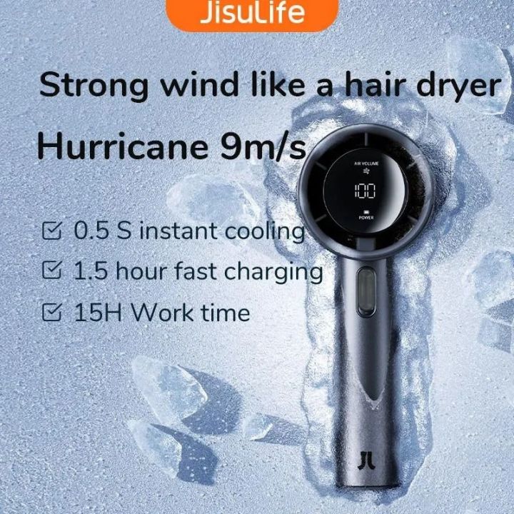 Jisulife Pro1 Lite Handheld Fan | 1 to 100 Speed Level Handheld Fan | 2 ...