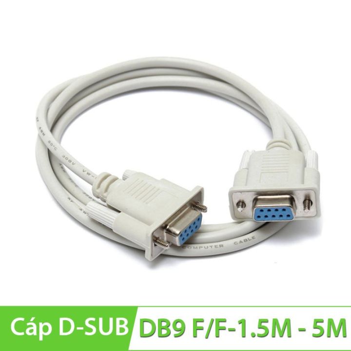 Dây cáp RS232 ( DB9) cáp com 9 chân female/female cable D-SUB 9 pin dài ...