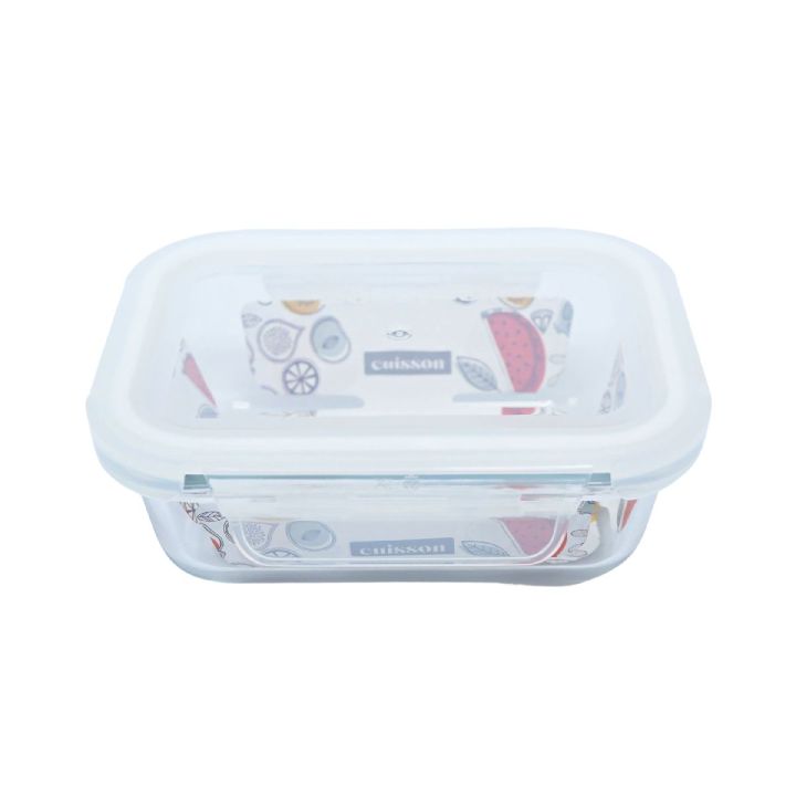 Cuisson Rectangle Glass Food Container 180ml With Lid - White | Lazada PH
