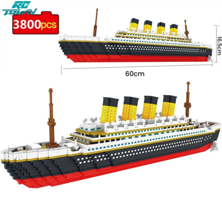 Large Titanic Building Block Cruise Ship Model Small Particles ...