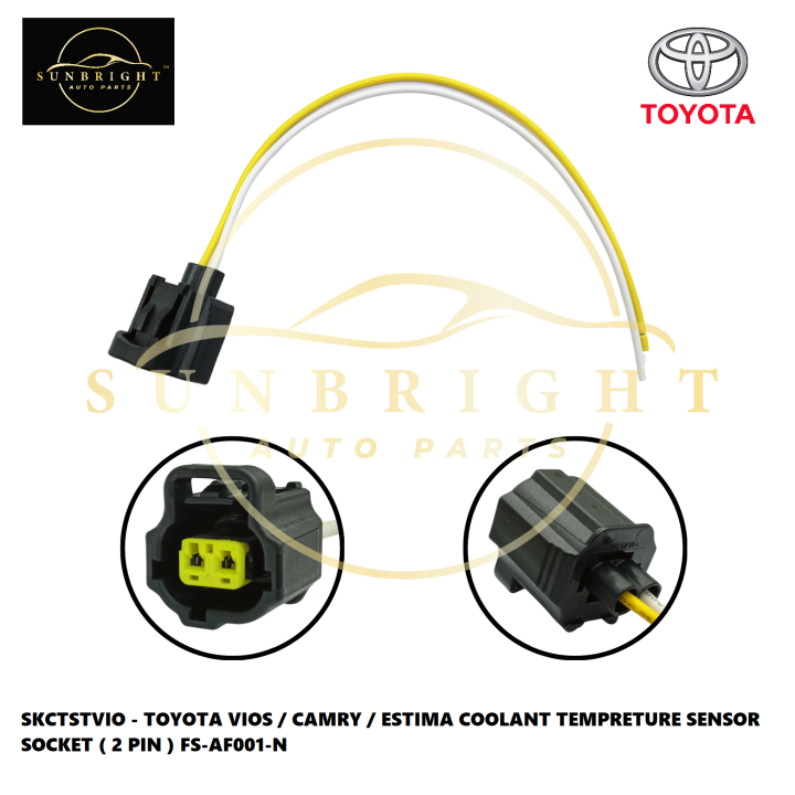 TOYOTA VIOS / CAMRY / ESTIMA COOLANT TEMPRETURE SENSOR SOCKET ( 2 PIN ...