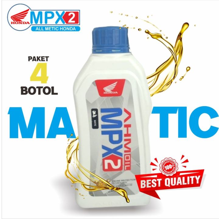 ( PAKET HEMAT!!! 4 BTL ) OLI AHM MPX2 0.8 LITER 10W-30 Matic ( Idemitsu ...